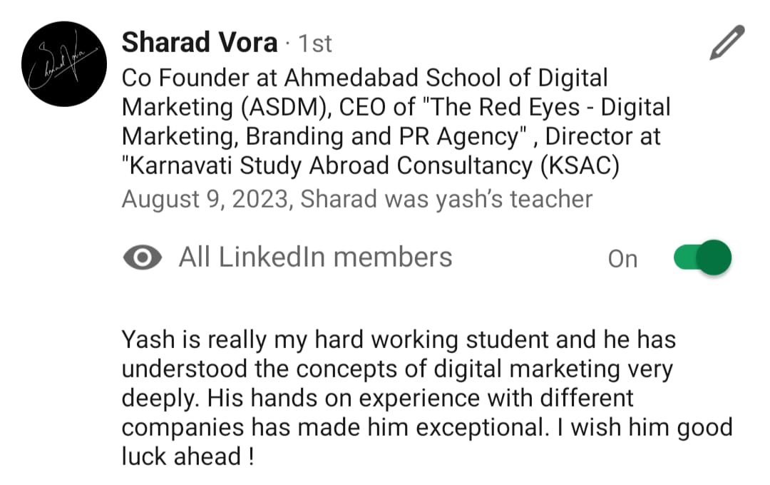 Yash Sharma | digital marketer